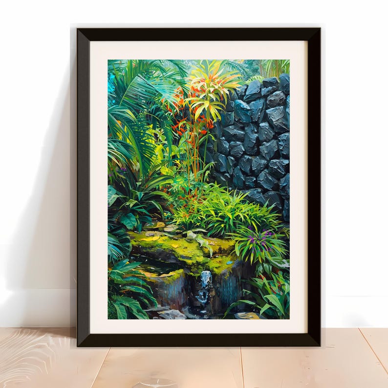 Biophilic Wall Art, Tropical Poster, Island Wall Art, Beach House Decor ...