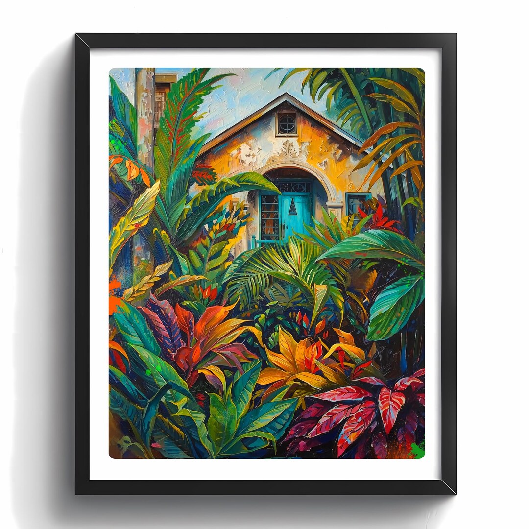 Caribbean Art Poster, Island Wall Art, Caribbean Canvas Style Wall Art ...