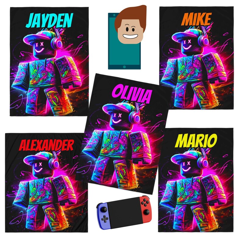 Roblox Wall Banner, Roblox Personalized Flag, Roblox Custom Flag ...