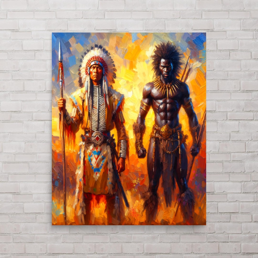 Warrior Poster, Freedom Fighters Wall Art, African American Art,native ...