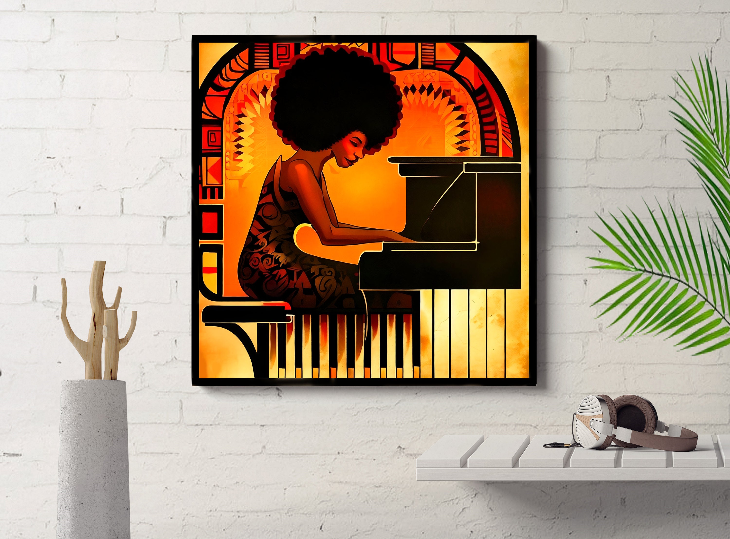 Black Woman Poster Harlem Renaissance Afro Wall Art african American ...