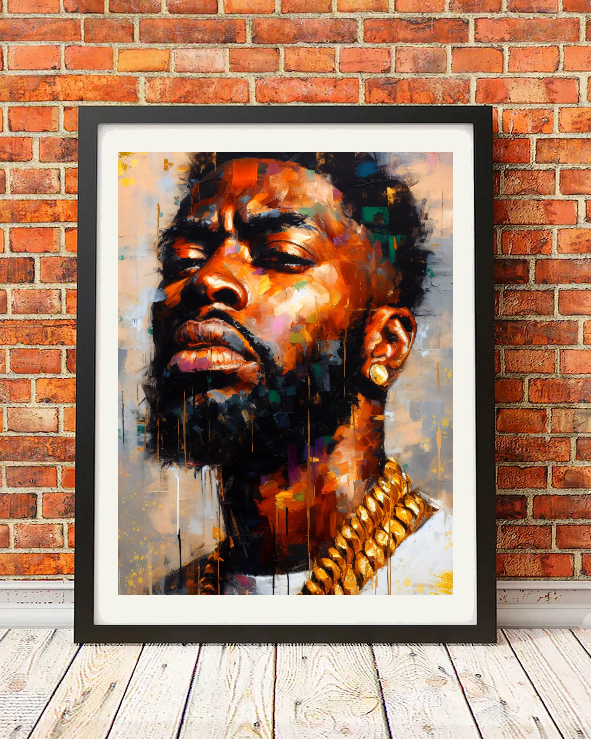 Black Man Wall Art, Black Art, Black Man Poster, Afro Wall Art, African ...