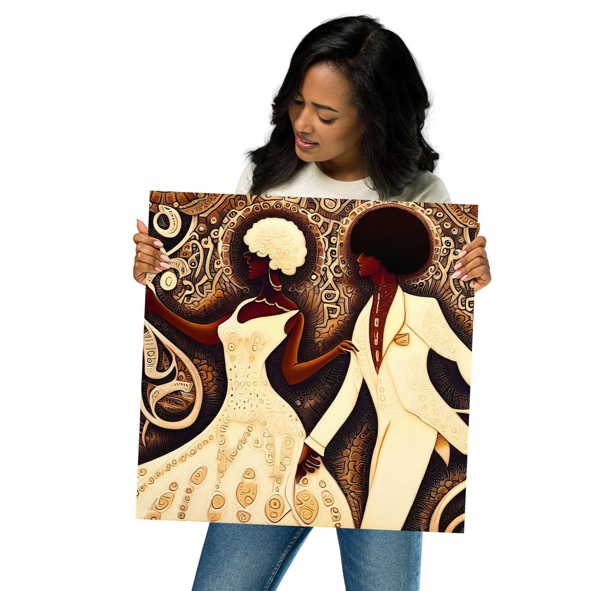 Black Woman Poster Harlem Renaissance Afro Wall Art - Etsy