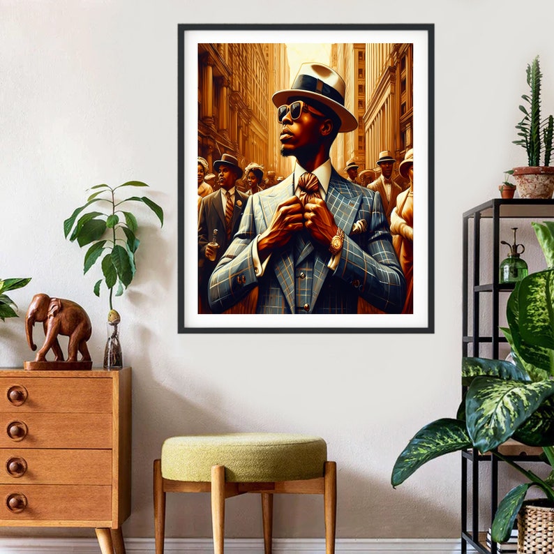 Harlem Renaissance, Father Gift, African American Art, Black Man Poster ...