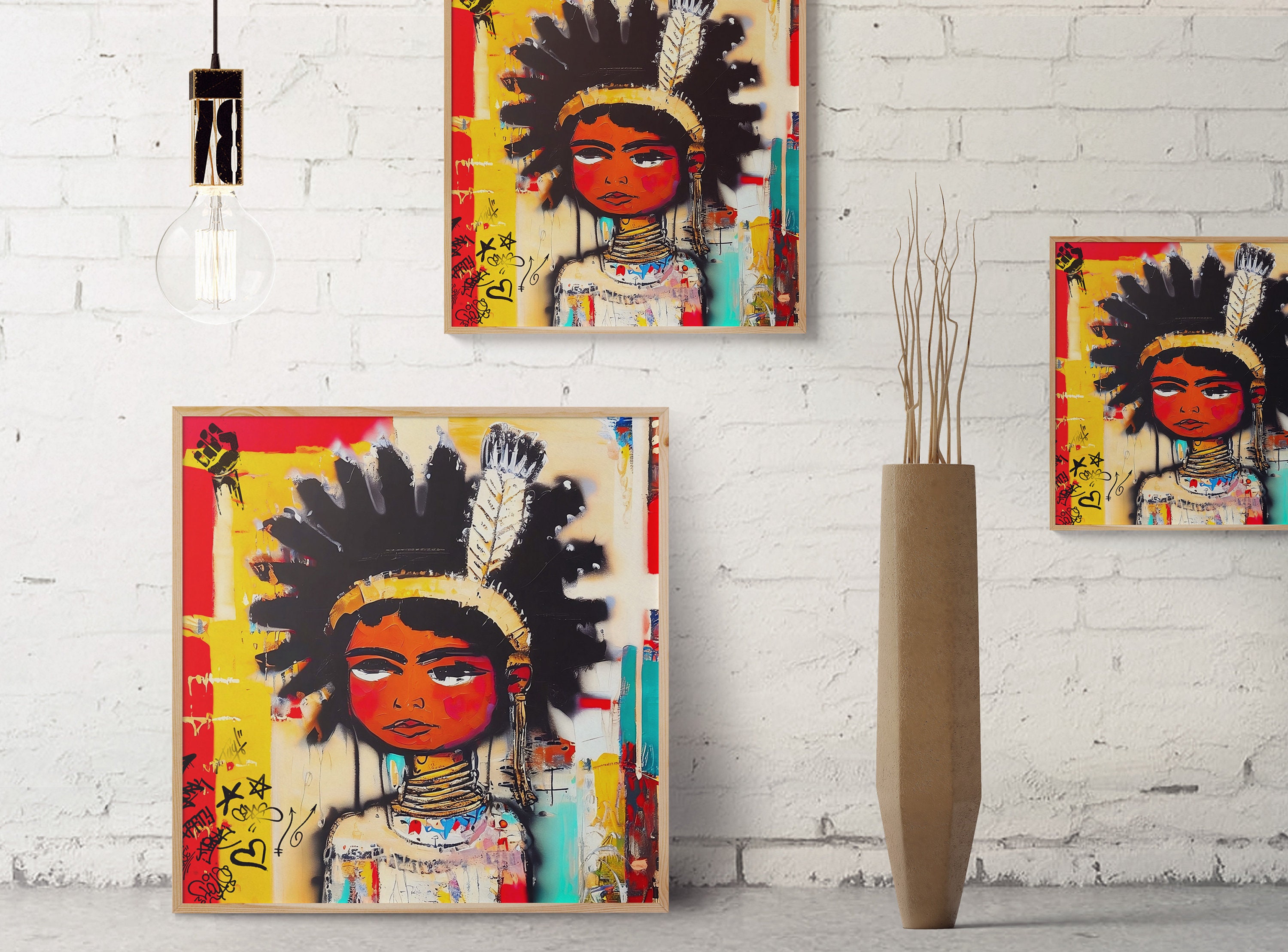 Black Girl Abstract Print Black Girl SVG New Orleans Native Print afro ...