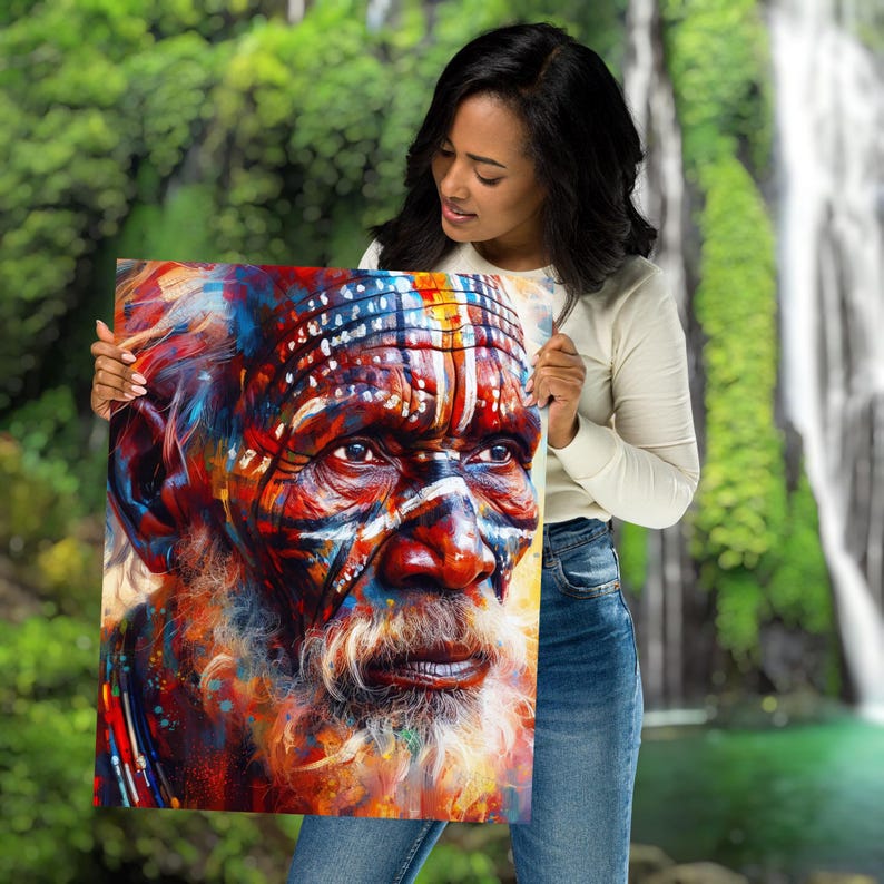 Aboriginal Inspired Art Poster, Aboriginal Art, Australian Art ...