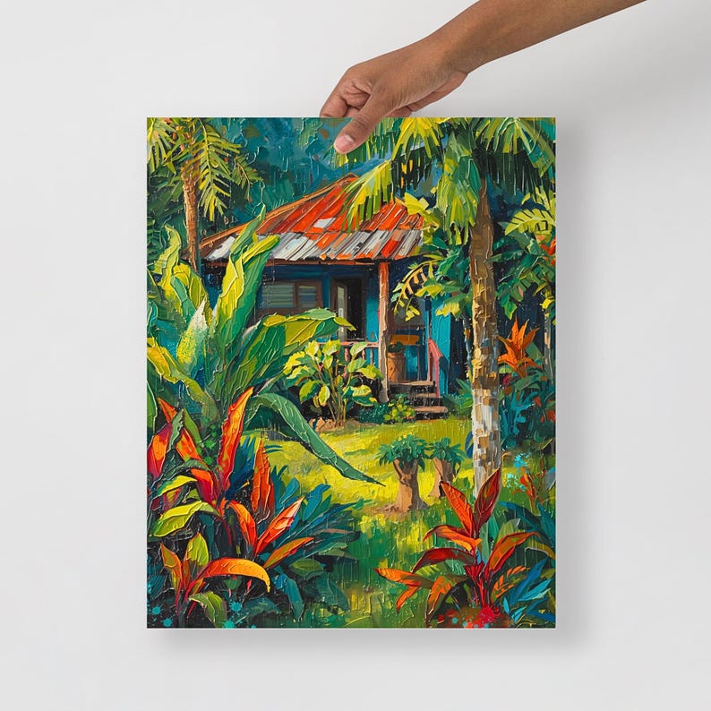 Caribbean Art Poster, Island Wall Art, Caribbean Canvas Style Wall Art ...
