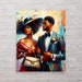 Black Couple Poster Harlem Renaissance Afro Wall Art african American ...
