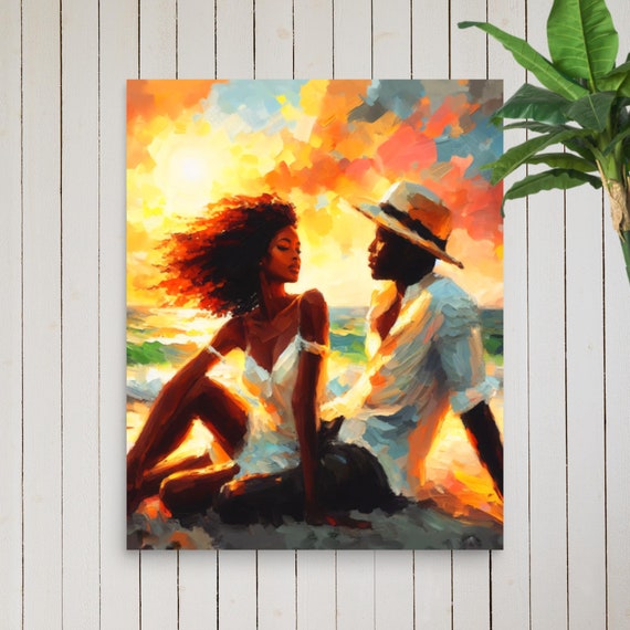 African American Couple Paintings