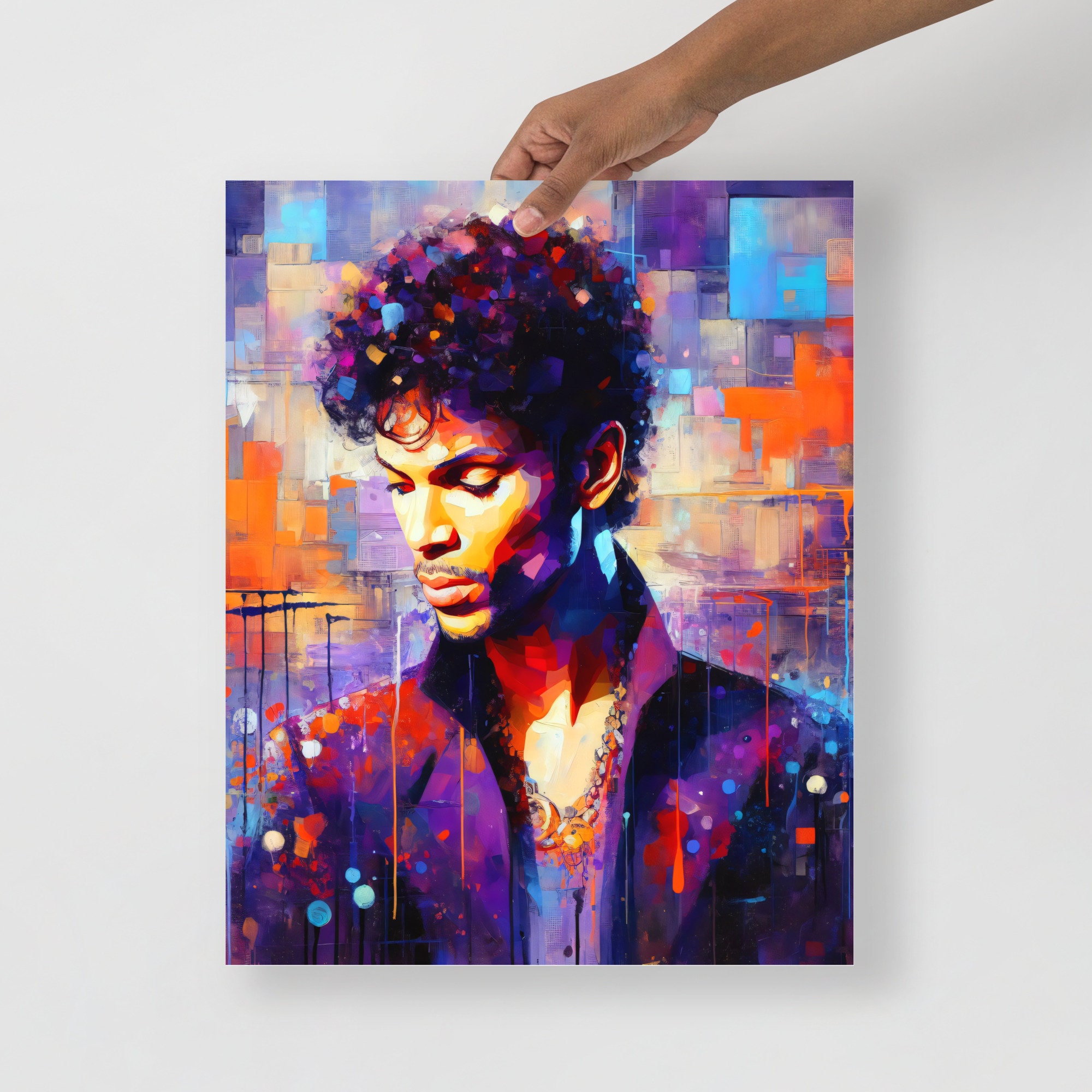 Prince Poster Purple Rain the Prince of Funk Modern Pop Art Music ...