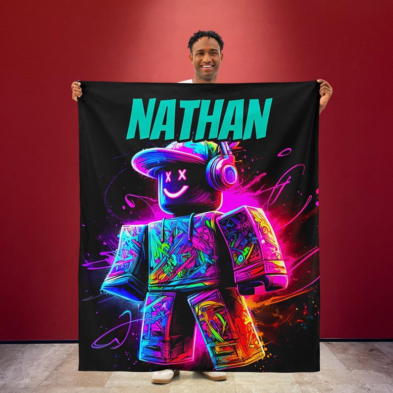Roblox Wall Banner, Roblox Personalized Flag, Roblox Custom Flag ...