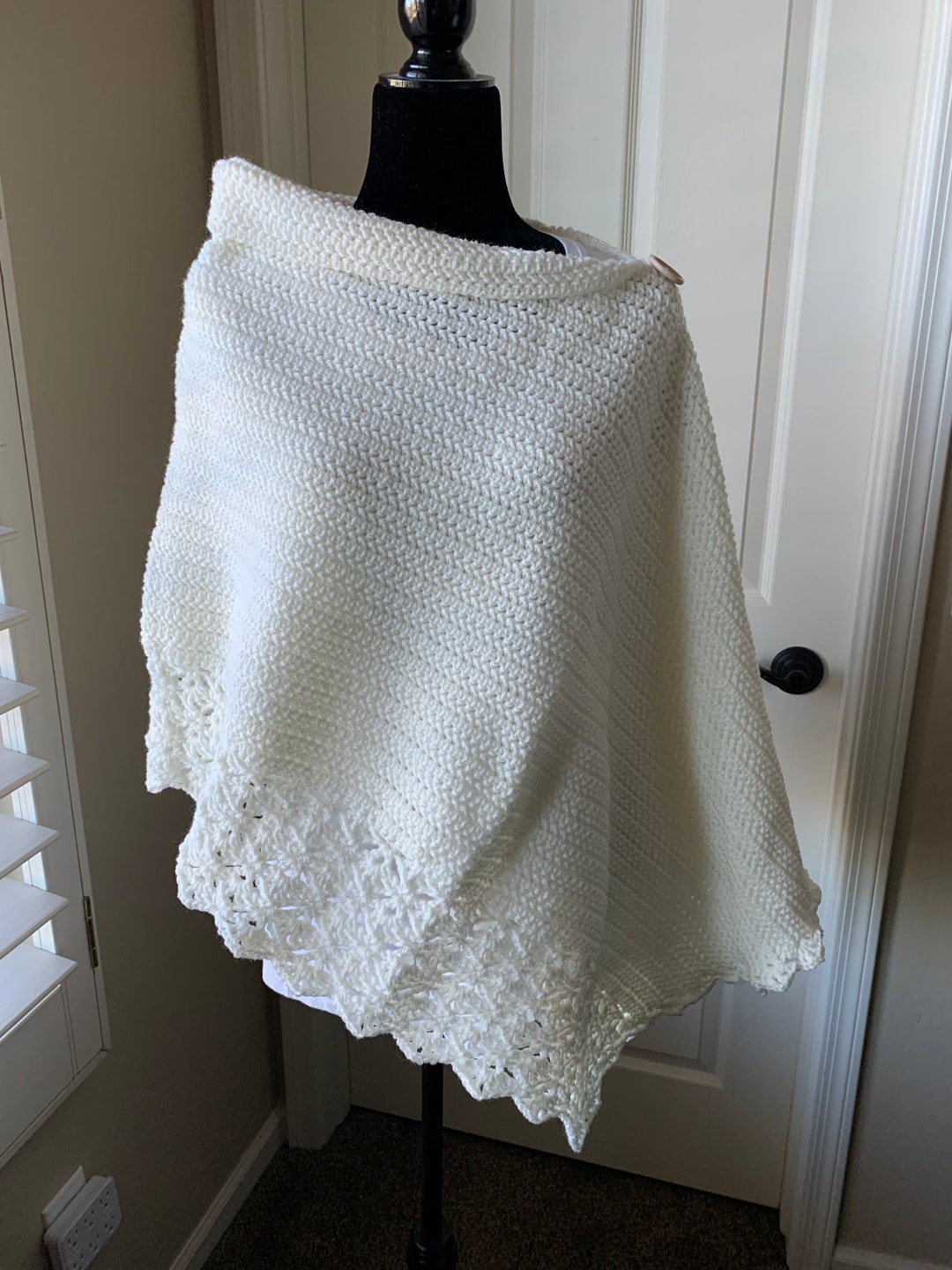 Crochet Side Slit Poncho - Pick Your Color - Etsy