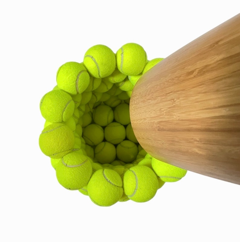 Tennis Ball Waste Basket: Tennis Ball Trash Can Holder or Standalone ...