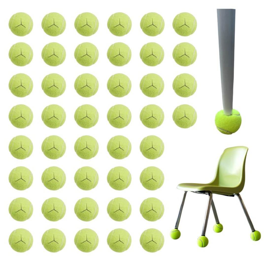 100 Precut Tennis Balls for Chairs Best Teacher Gift, Tennis Ball Chair ...