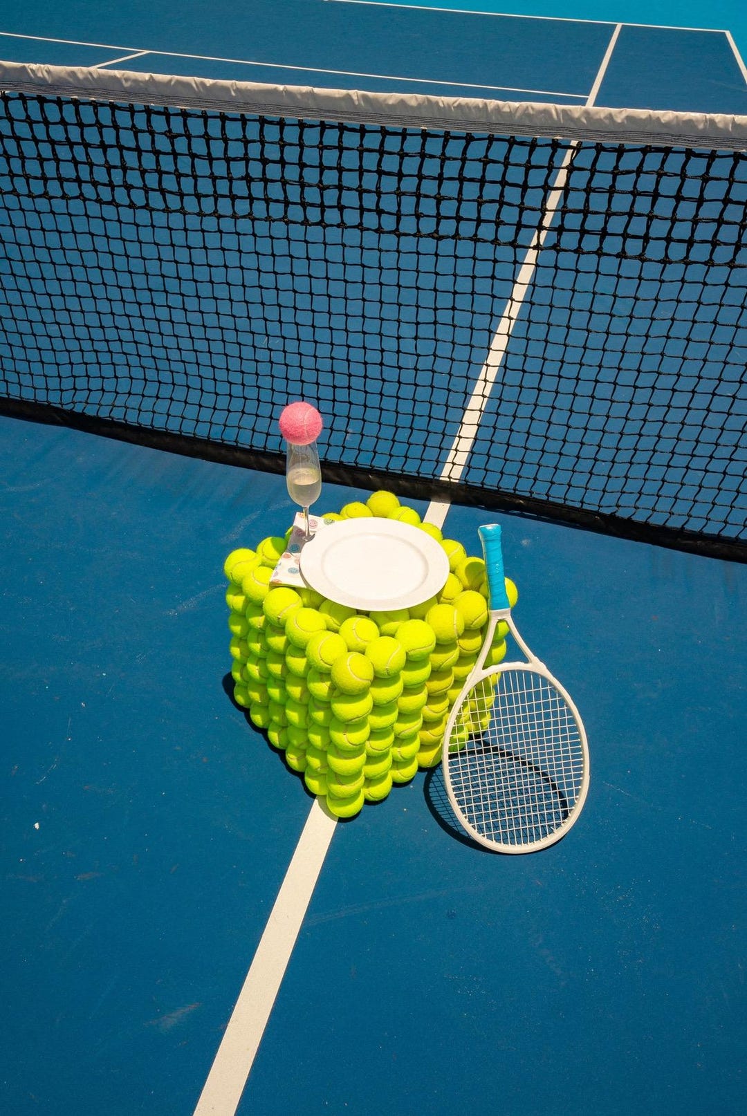 Cube Stool | Modern Sculptural Tennis Ball Seating | Limited Edition ...