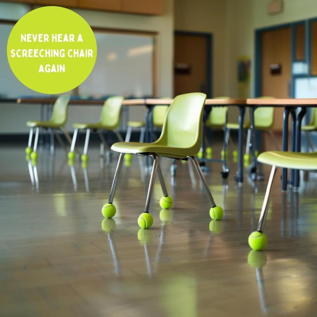 100 Precut Tennis Balls for Chairs - Best Teacher Gift, Tennis Ball ...