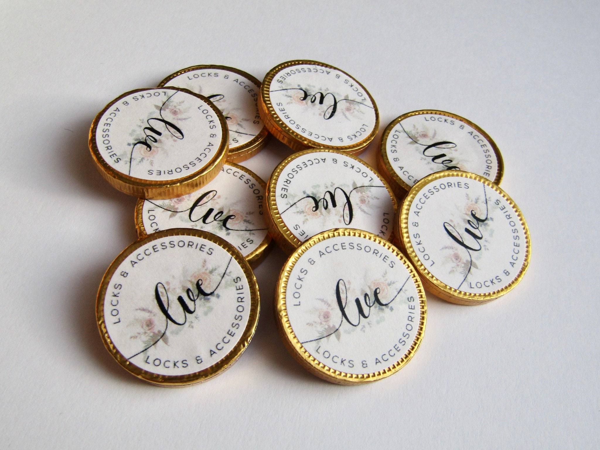 Personalized Logo Chocolate Coins, Corporate Event Favors - Etsy