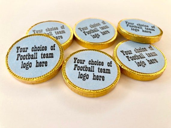 Personalised Football Team Logo Chocolate Coins E.g. Chelsea - Etsy UK