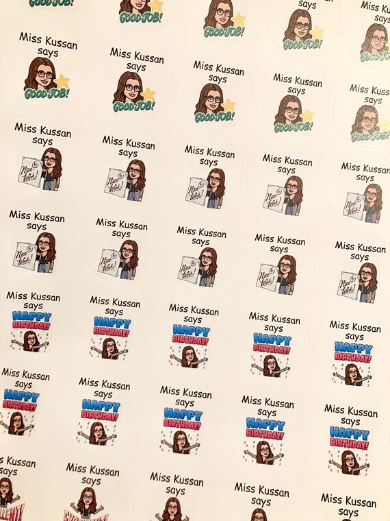 Personalise Your Own Stickers Sheet Company - Etsy