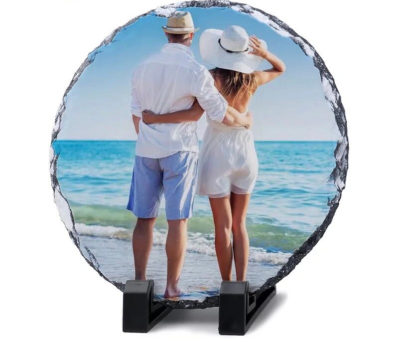 Sublimation Round Shape Photo Slate 2 for 1 - Etsy