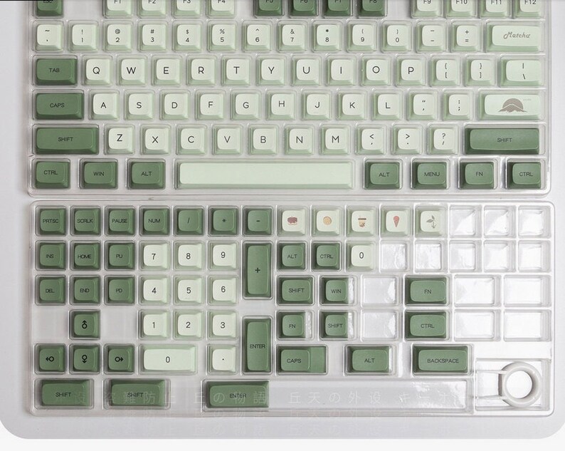 Custom Keycap Set, ZDA Profile, 124 Piece MATCHA - Etsy