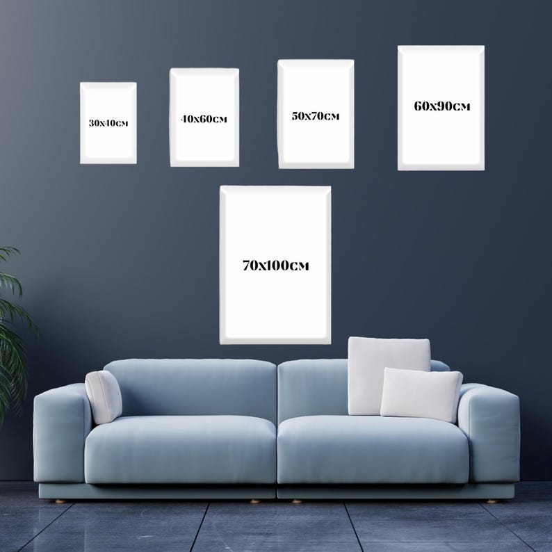 Wall Paintings Canvas Black and White Tree Ying and Yang Theme High ...