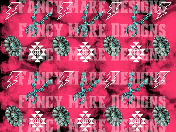 Seamless Western Pattern PNG File - Etsy