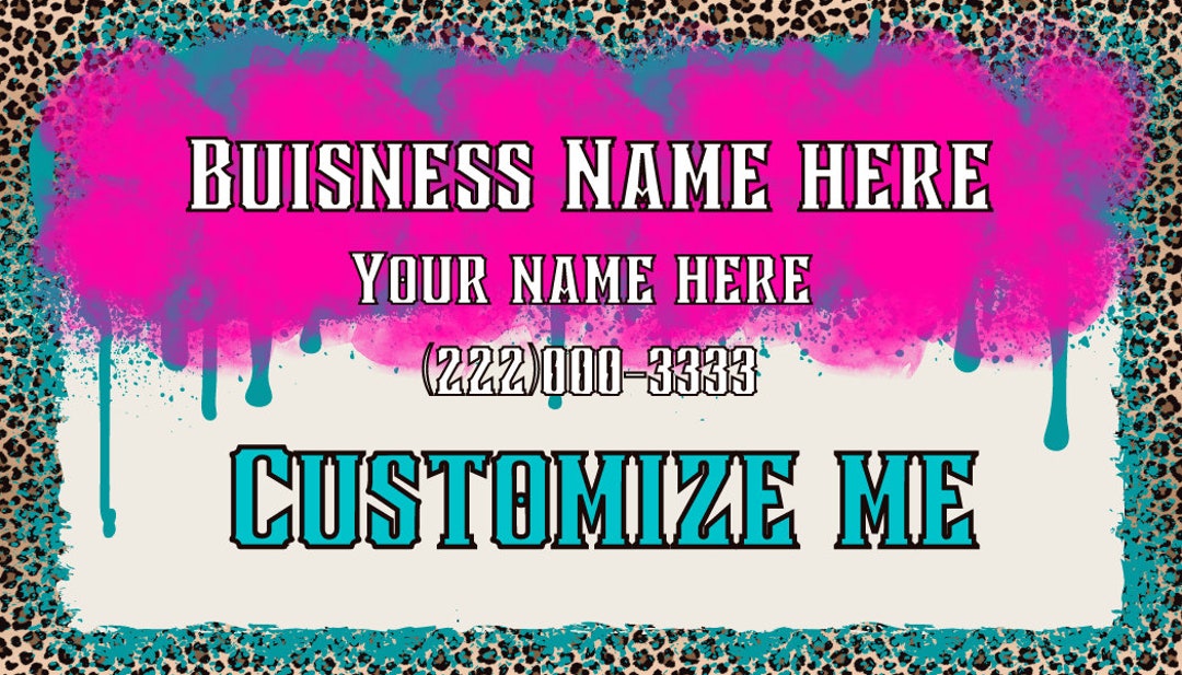 Business Card Template - Etsy