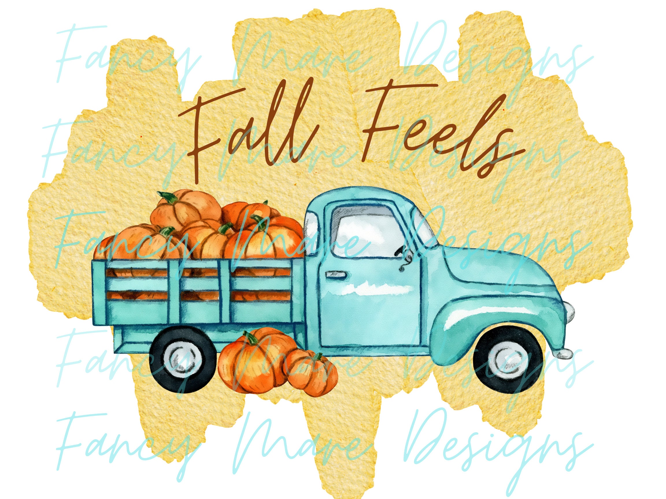 Fall Feels Truck PNG File - Etsy