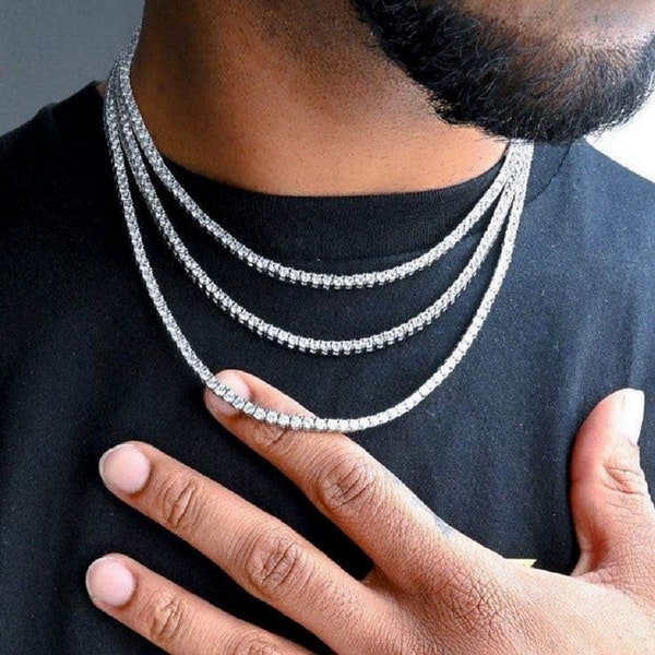 Tennis Chain Choker - Etsy