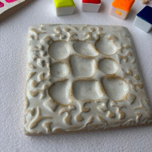 Window Ceramic Palette for Watercolor Mixing Handmade Ceramic Palette ...