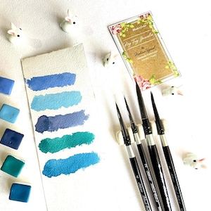Laguna Palette" - Pastel Watercolor Palette, Watercolor Travel Set ...