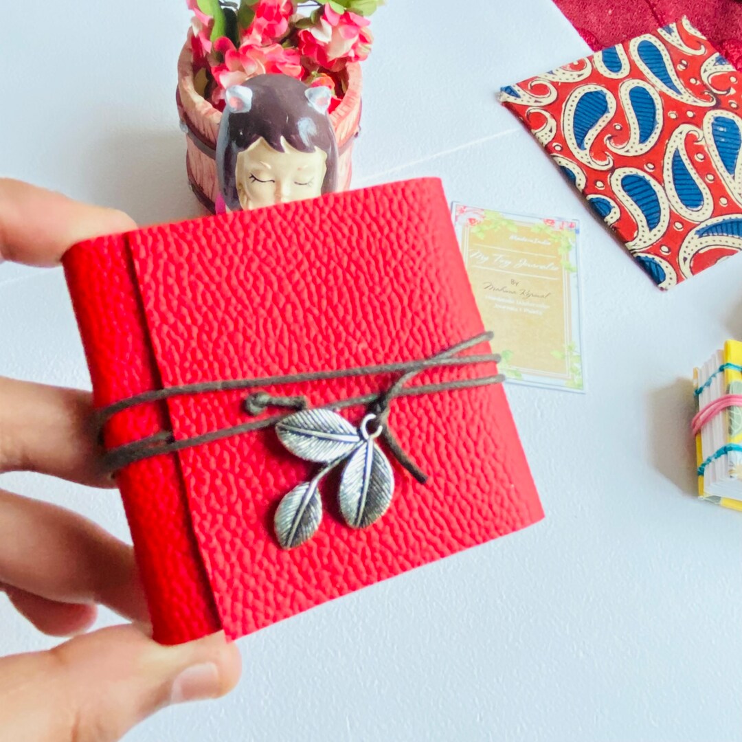 Miniature Watercolor Journal -7x6 Cm, Pocket Diary, Art Book, Handmade ...