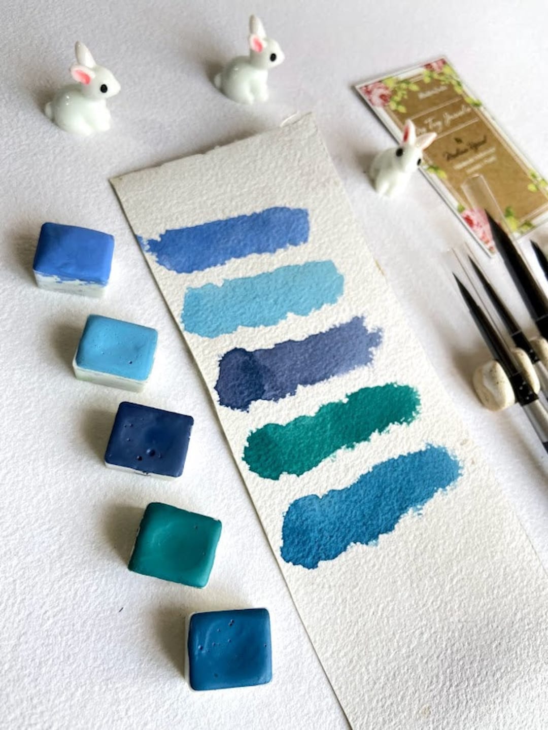 Laguna Palette" - Pastel Watercolor Palette, Watercolor Travel Set ...