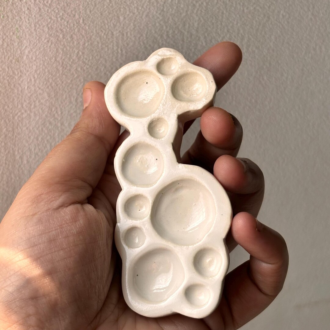 Small Color Palette , White Ceramic Palette ( 10 Days Pre Order ) - Etsy