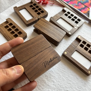 Personalized Name Engraved-8 Colors Watercolor Tiny Palette, Travel ...