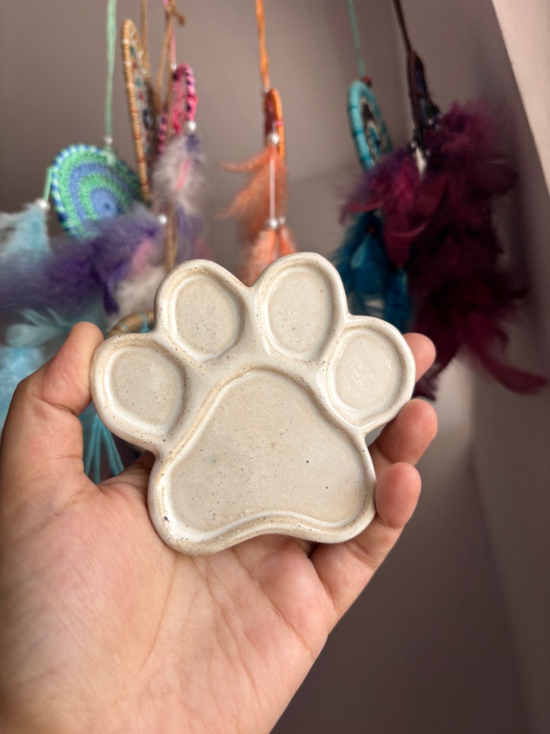 Tiny Paw Ceramic Palette Speckled Finish - Etsy