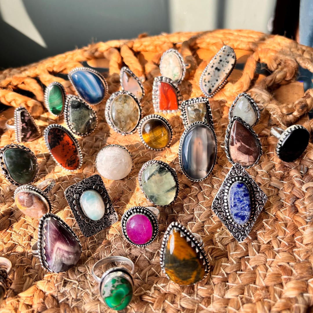 Pack of 10 Mystery Hippie Rings , Wholesale Hippie Rings , Assorted ...