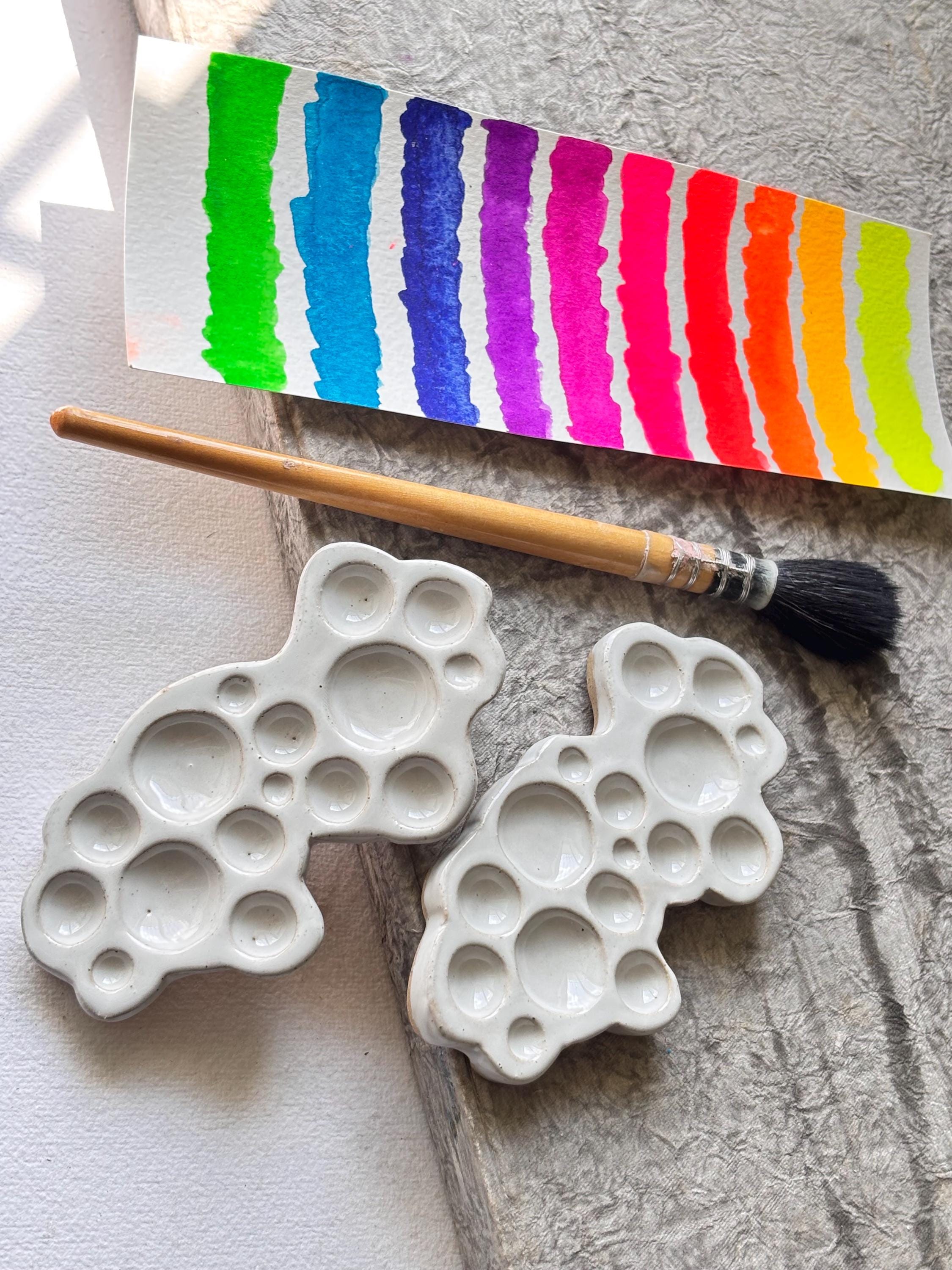 Wobbly Swirly Ceramic Palette - Etsy
