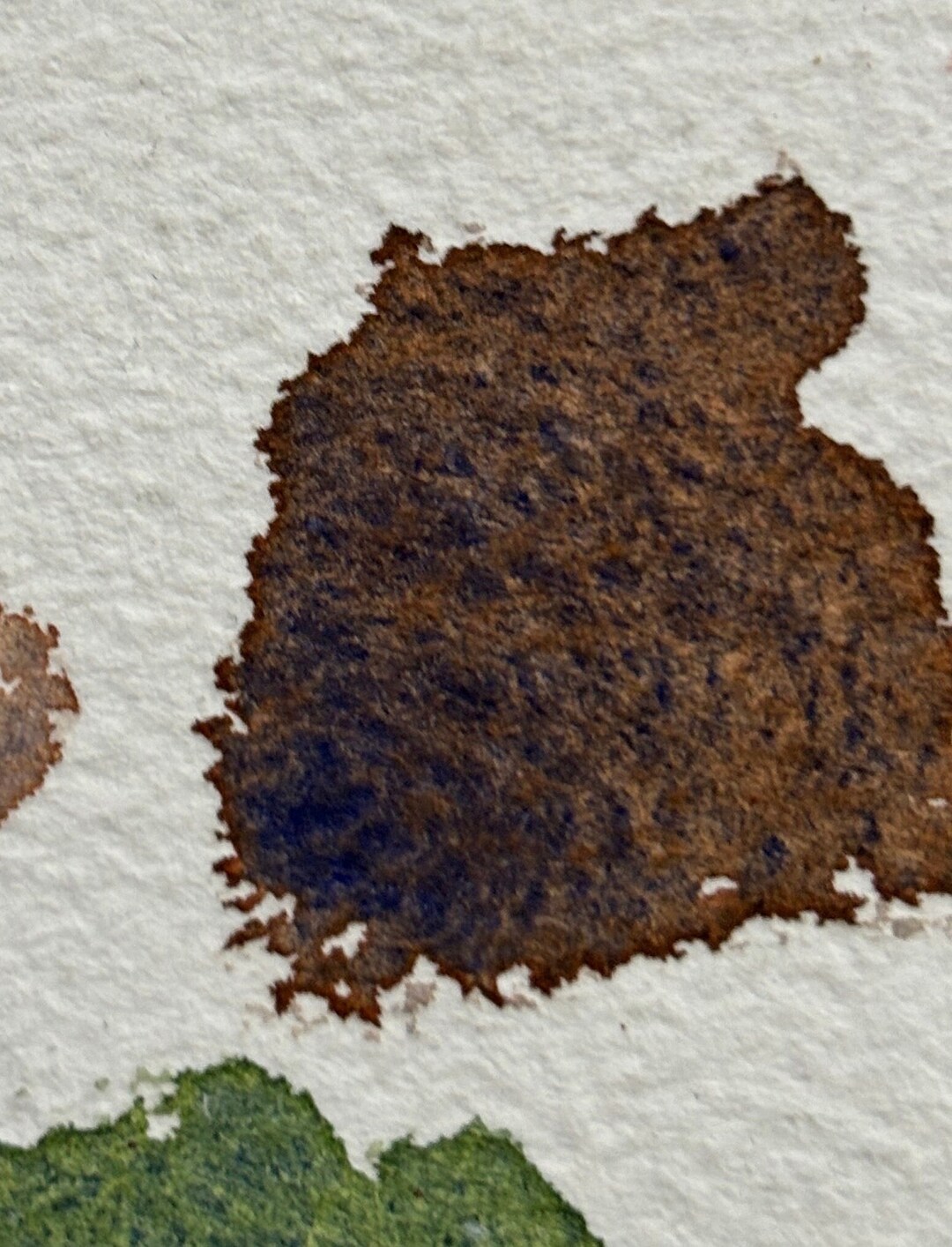 Granulating Watercolorbrick Blue Brown Granulating Paint , Granulating ...