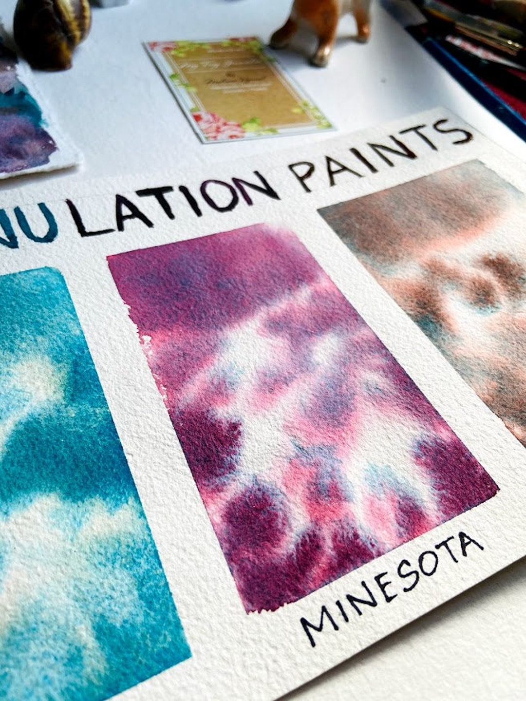 Granulating Watercolorminesota Mauve Blue Purple granular Paint ...