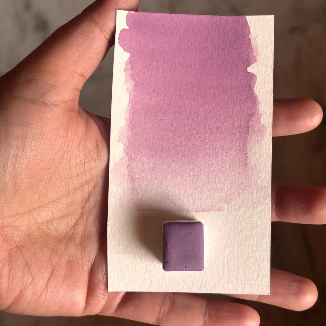 Onion - Light Muted Purple Handmade Paint - Creamy Vegan Aquarelle ...