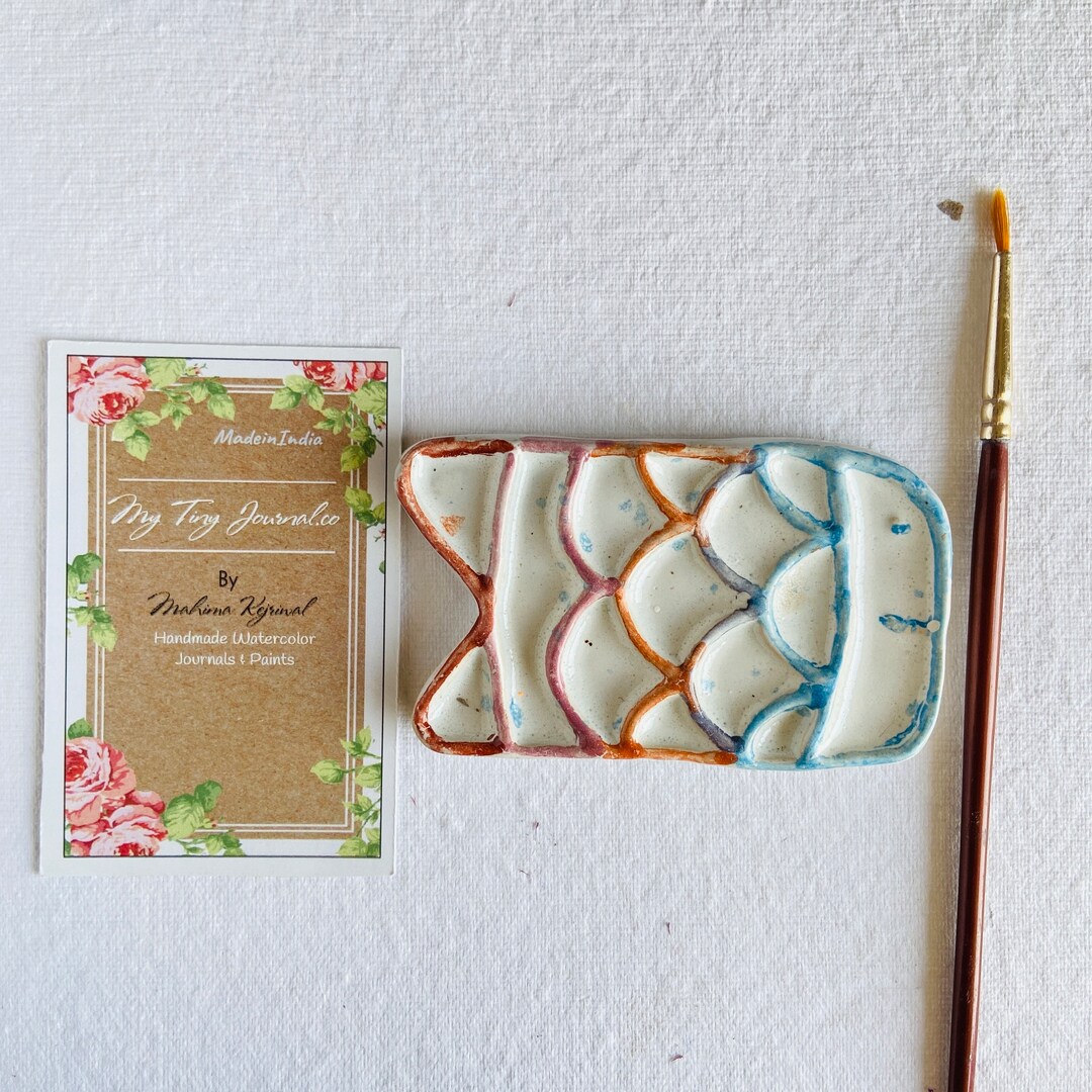Fish Ceramic Palette Travel Palette Watercolor Palette - Etsy