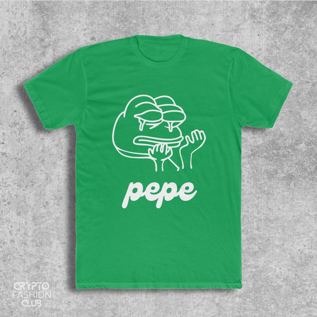 Pepe the Frog Pepe Meme Coin T-shirt Green Crypto T-shirt Pepe Holder ...