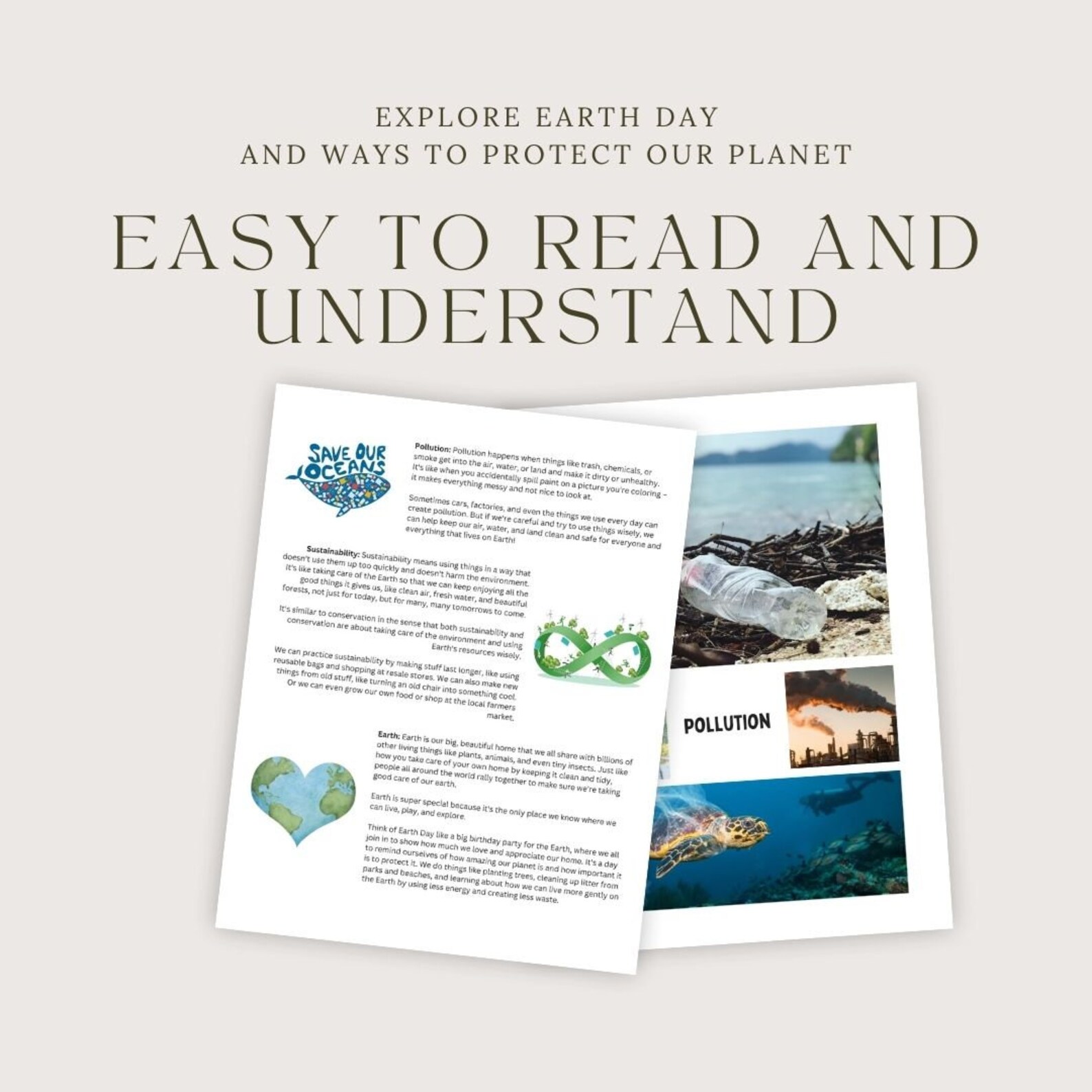Earth Day Unit Study - Earth Day Printouts, Earth Day Homeschool Lesson ...