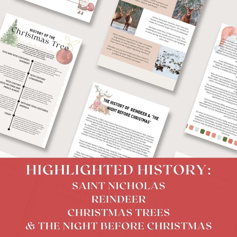 Christmas History Unit Study Christmas Learning Educational Resources ...