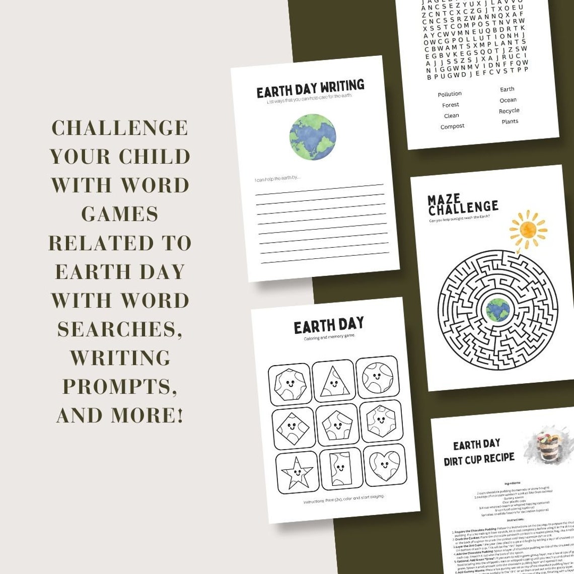 Earth Day Unit Study Earth Day Printouts, Earth Day Homeschool Lesson ...