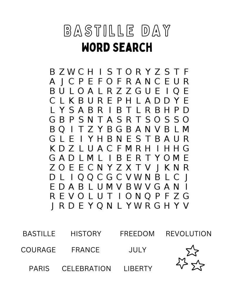 Bastille Day Elementary Activities Bastille Day Lesson Plans Bastille ...