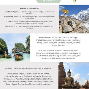 Continent Unit Study - Homeschool Continent Study Guide Continent ...