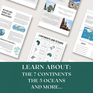 Continent Unit Study - Homeschool Continent Study Guide Continent ...
